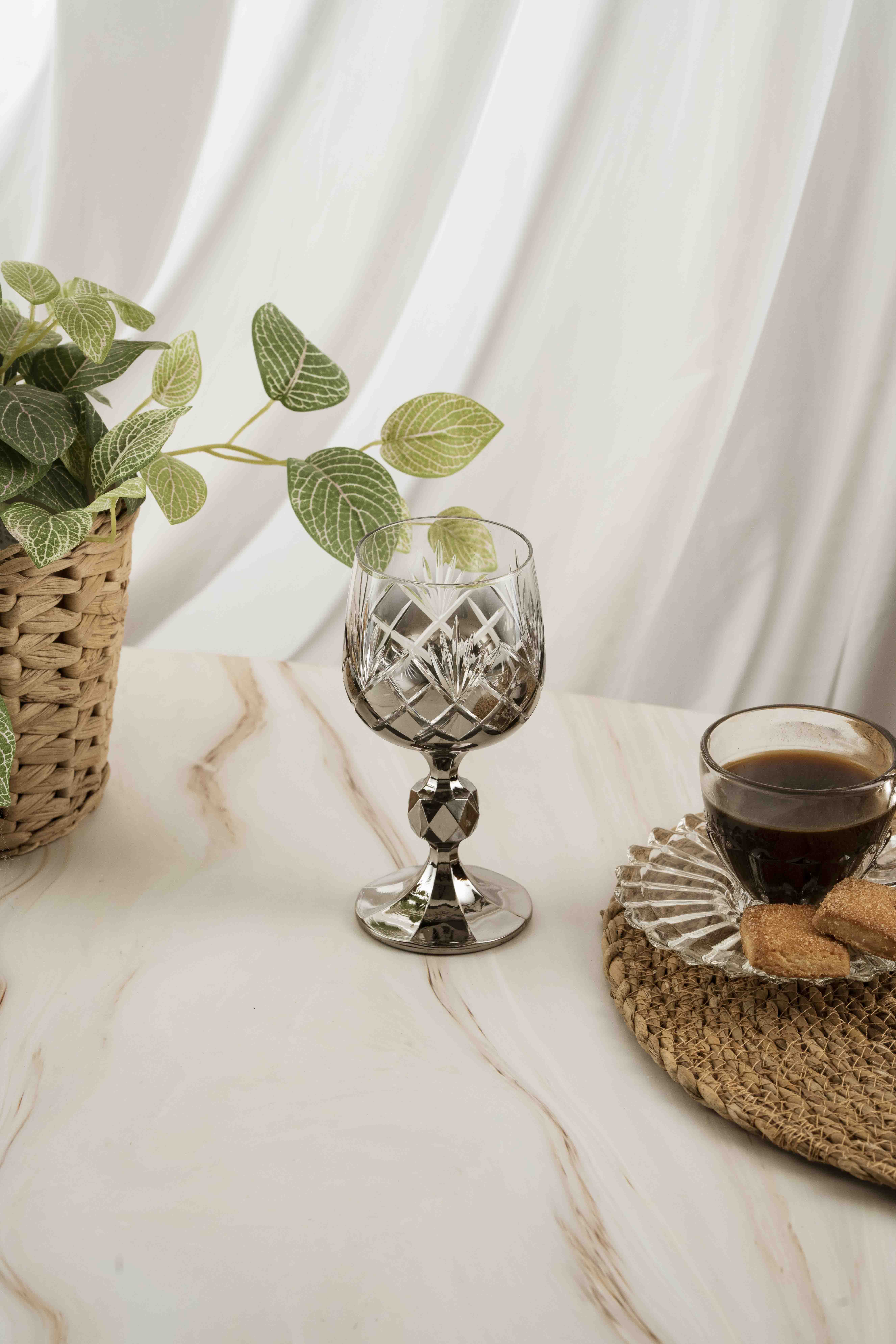 Silver Pineapple Crystal Coffee Side 150ml